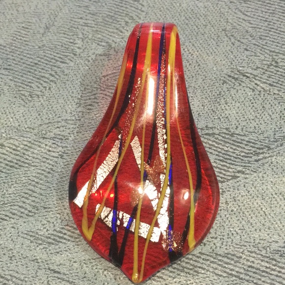 Morano | Jewelry | Murano Italy Gold Inlaid Necklace Pendant New | Poshmark